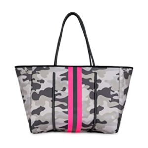 Haute Shore - Greyson Cairo Neoprene Tote Bag w/Zipper Wristlet Inside, One_Size