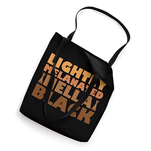 Lightly Melanated Hella Black History Melanin African Pride Tote Bag