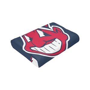 Team Promark Cleveland Indians Blanket Super Soft Throw Blanket Cozy Warm Fluffy Blankets Fits Sofa Chairs Bed All Seasons 60''X50'', 120