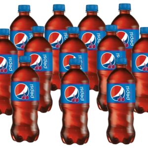 Wild Cherry Pepsi 20 oz Soda Bottles (Pack of 12, Total of 200 FL OZ)