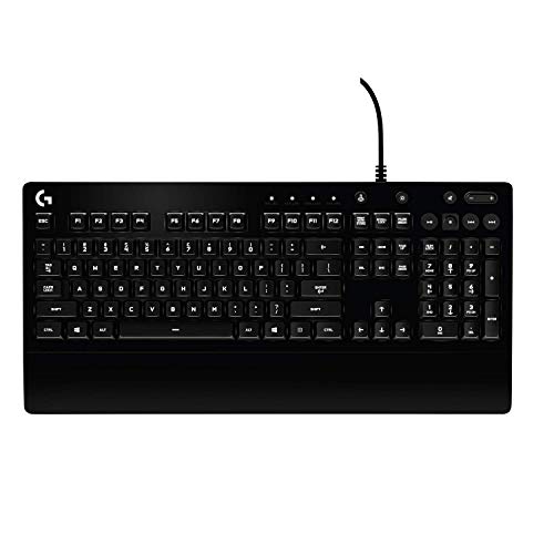 Logitech USB 2.0 G213 Prodigy Gaming Keyboard with 16.8 Million Lighting Colors (Renewed)