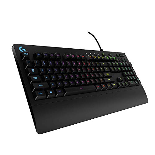 Logitech USB 2.0 G213 Prodigy Gaming Keyboard with 16.8 Million Lighting Colors (Renewed)