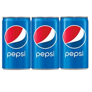 Pepsi and Mtn Dew Mini Can Variety Pack, 7.5 oz Cans, 24 Count(Packaging may vary)