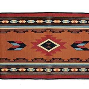 Kinara Cibola Area Rug – Southwestern Native American Design – Beautiful and Unique Pattern – Fine Weaving and Quality Material for Everyday Use – Non-Skid – 3x2 feet.