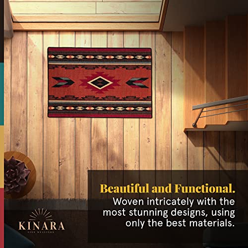 Kinara Cibola Area Rug – Southwestern Native American Design – Beautiful and Unique Pattern – Fine Weaving and Quality Material for Everyday Use – Non-Skid – 3x2 feet.