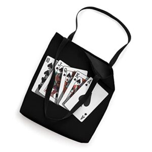 Poker Texas Hold'Em - Gambling Casino Royal Flush Poker Tote Bag