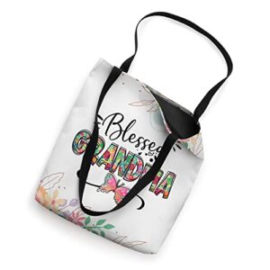 Blessed Grandma Butterfly Best Grandma Ever Nana Mimi Gigi Tote Bag