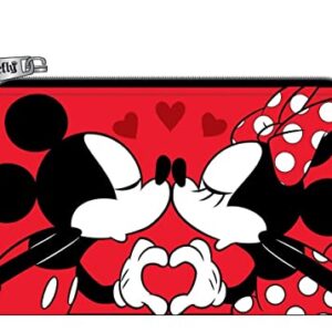 Loungefly Disney Mickey and Minnie Valentines Flap Wallet Mickey And Minnie Mouse One Size