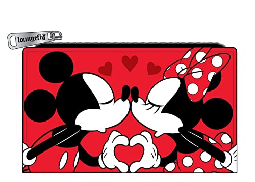 Loungefly Disney Mickey and Minnie Valentines Flap Wallet Mickey And Minnie Mouse One Size