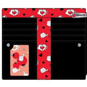 Loungefly Disney Mickey and Minnie Valentines Flap Wallet Mickey And Minnie Mouse One Size