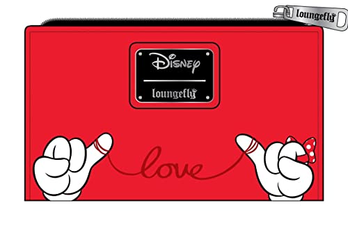 Loungefly Disney Mickey and Minnie Valentines Flap Wallet Mickey And Minnie Mouse One Size