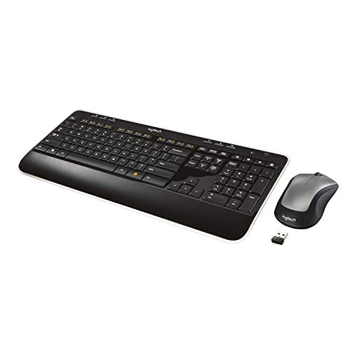 Logitech MK520 Wireless Keyboard and Mouse Combo — Keyboard and Mouse, Long Battery Life, Secure 2.4GHz Connectivity (Renewed)