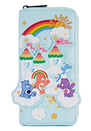 Loungefly Care Beaas Care-A-Lot Castle Zip-Around Wallet Care Bears One Size