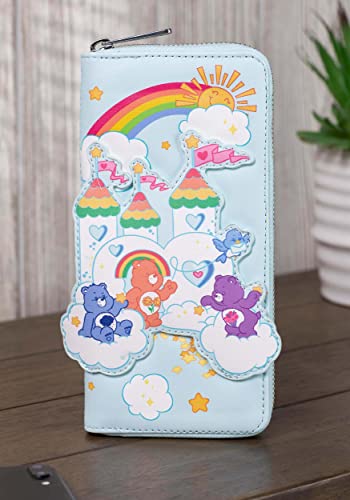 Loungefly Care Beaas Care-A-Lot Castle Zip-Around Wallet Care Bears One Size