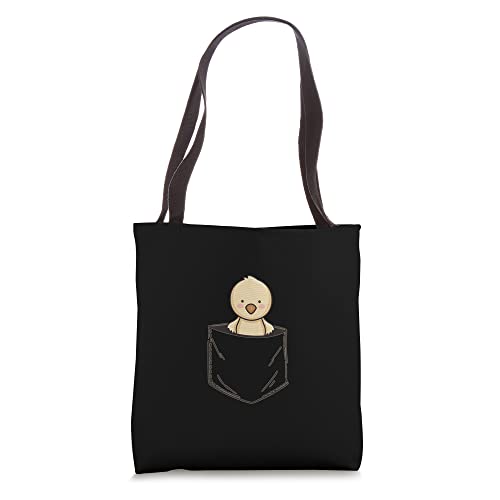 Pocket Animal Cute Chick Chicken in a Pocket Tote Bag