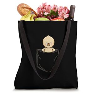 Pocket Animal Cute Chick Chicken in a Pocket Tote Bag