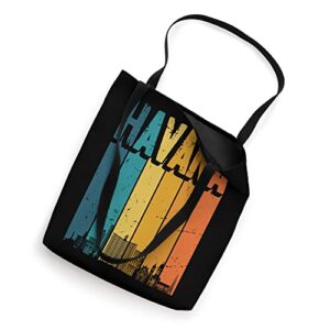 Havana Cuba Retro Vintage Sunset Skyline Havana Tote Bag