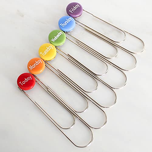 Day of The Week Paperclip, Planner Bookmark Clip, Office Organization Supplies, Teacher Appreciation