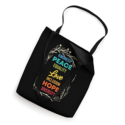 Diversity Equality Love Peace Human Rights Social Justice Tote Bag