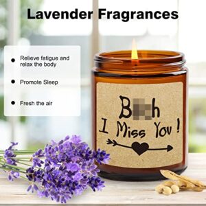 Scented Candle Gifts for Best Friend - I Miss You - Friendship Birthday Gifts for Friends Women, HBESTIE Unique Christmas Gifts for Women Friends, Joke, Bestie, Thanksgiving Gifts Candle Gifts for her