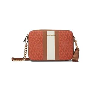 Michael Kors Jet Set Medium Camera Bag Deep Orange Multi One Size