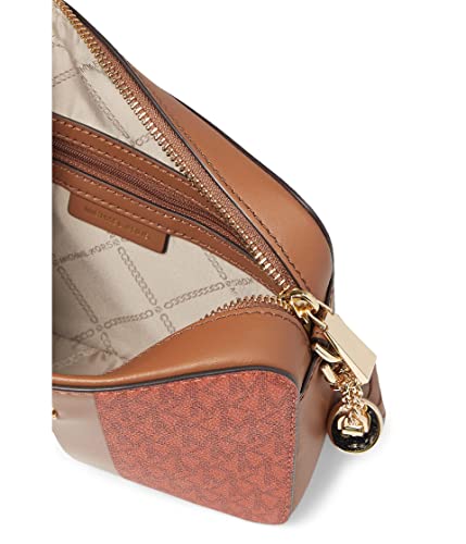 Michael Kors Jet Set Medium Camera Bag Deep Orange Multi One Size