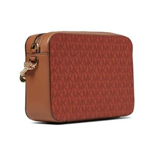 Michael Kors Jet Set Medium Camera Bag Deep Orange Multi One Size