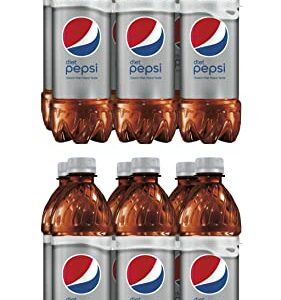 12 Bottles Diet Pepsi Cola, 16.9 fl oz