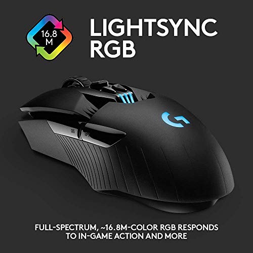 Logitech G903 Hero 16K Sensor Lightspeed Wireless Gaming Mouse (Renewed)