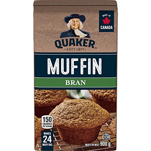 Quaker Muffin Mix Bran, 12ct, 900g, Imported from Canada)