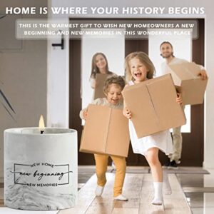 Freejac House Warming Gifts New Home Housewarming Gift for Women Men Friend New Home Gift Ideas New Homeowner Gifts House Warming Decoration Party Decor Porcelain Ceramics Scented Candle 6oz