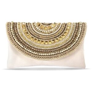 aheli indian clutch purses women wedding handmade evening handbags party bridal clutch