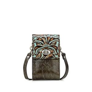 patricia nash | rivella crossbody | crossbody phone case | women’s crossbody purse, turqoise