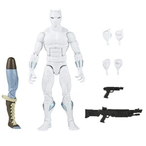 marvel legends series black panther hatut zeraze 6-inch comics action figure toy, 6 accessories, 1 build-a-figure part