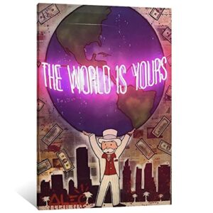 cjq alec-monopolys the world is yours poster decorative painting canvas wall art living room posters bedroom painting 24x36inch(60x90cm)