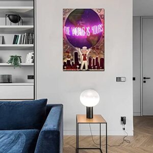 CJQ ALEC-Monopolys The World is Yours Poster Decorative Painting Canvas Wall Art Living Room Posters Bedroom Painting 24x36inch(60x90cm)