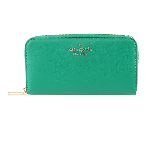 New Kate Spade Staci Large continental wallet Saffiano Leather (wintergreen)