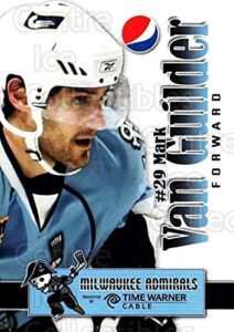 (ci) mark van guilder hockey card 2009-10 milwaukee admirals pepsi 17 mark van guilder