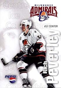 (ci) rich peverley hockey card 2005-06 milwaukee admirals pepsi 14 rich peverley