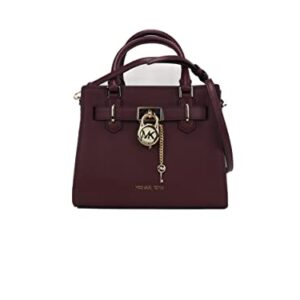 Michael Kors Small Merlot Hamilton Leather Satchel