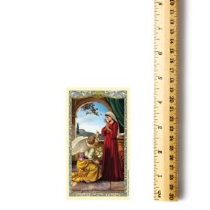 The Visitation of Mary Laminated Holy Prayer Card with Angelus Back Bible Bookmark