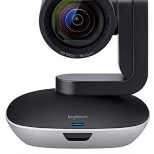 Logitech PTZ PRO 2 Video Camera for Conference Rooms, HD 1080p Video - Auto-focus USB Black/Silver