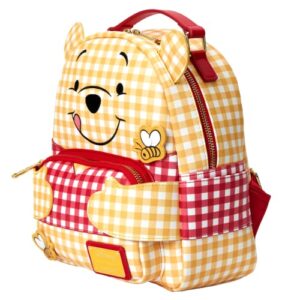 Loungefly Disney Winnie the Pooh Gingham Womens Double Strap Shoulder Bag Purse