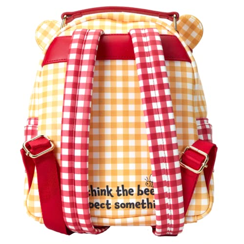 Loungefly Disney Winnie the Pooh Gingham Womens Double Strap Shoulder Bag Purse