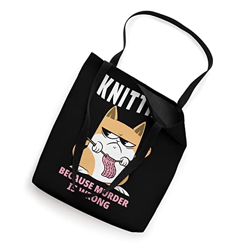 Funny Knitting Tote Bag