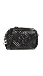 tory burch women’s perry bombe puffy mini bag, black, one size