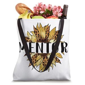 Mentor Sunflower Personal Mentor Appreciation Tote Bag