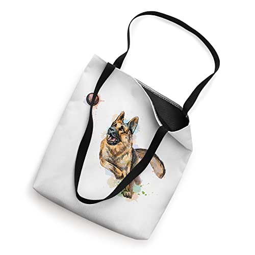 Watercolor | German Shepherd for Alsatian Dog Owners Tote Bag