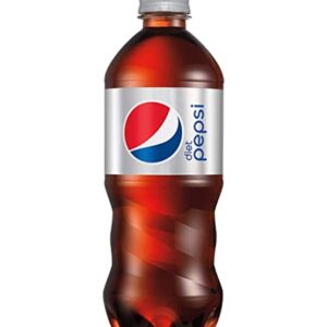 Diet Pepsi Soda, 20oz Bottle (Pack of 20, Total of 400 Fl Oz)