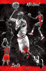 trends international michael jordan – sketch wall poster, 22.375″ x 34″, unframed version